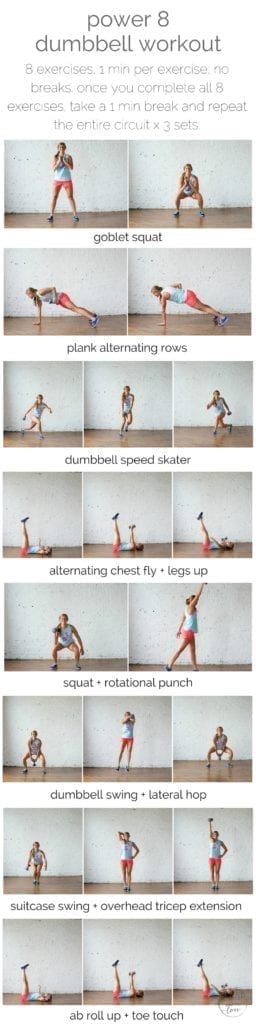 power 8 single-dumbbell workout | nourish move love