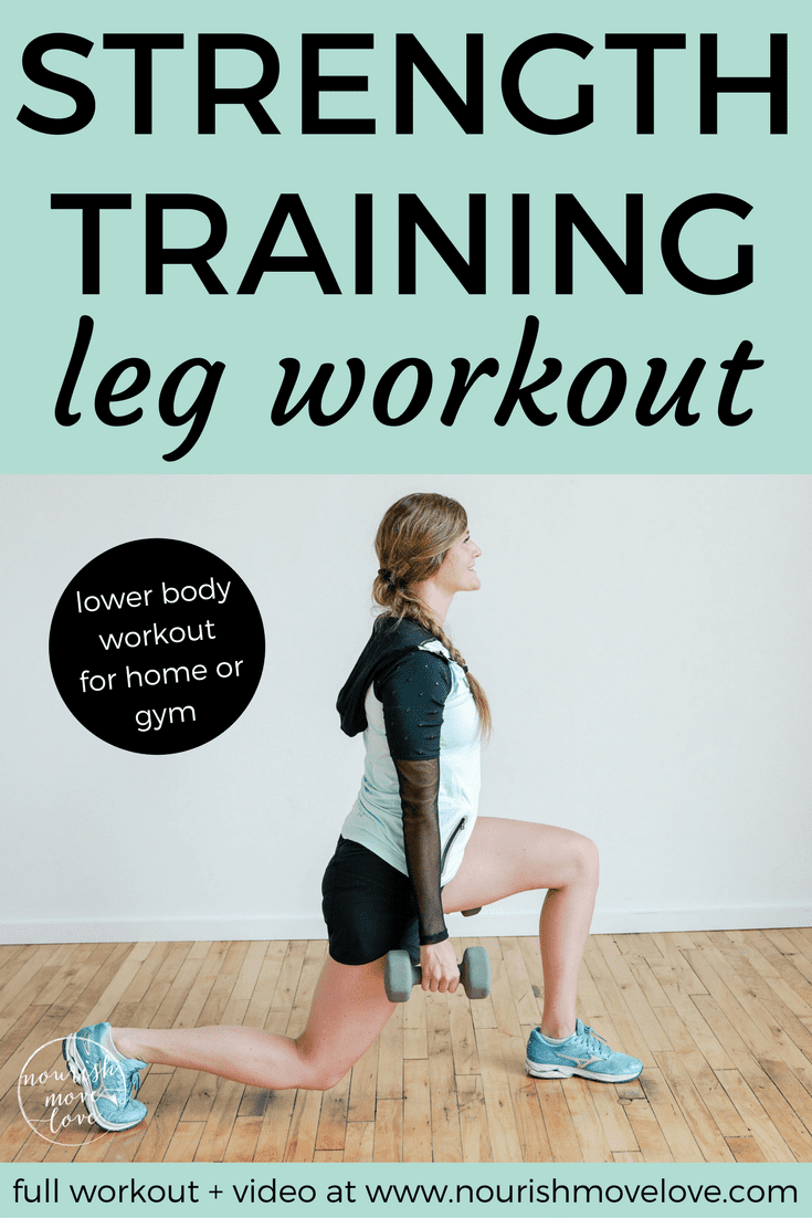 35-Minute Lower Body Dumbbell Workout | Nourish Move Love