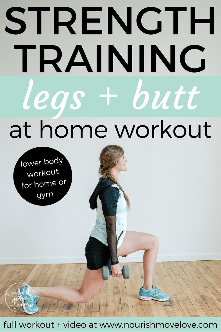 35-Minute Lower Body Dumbbell Workout | Nourish Move Love