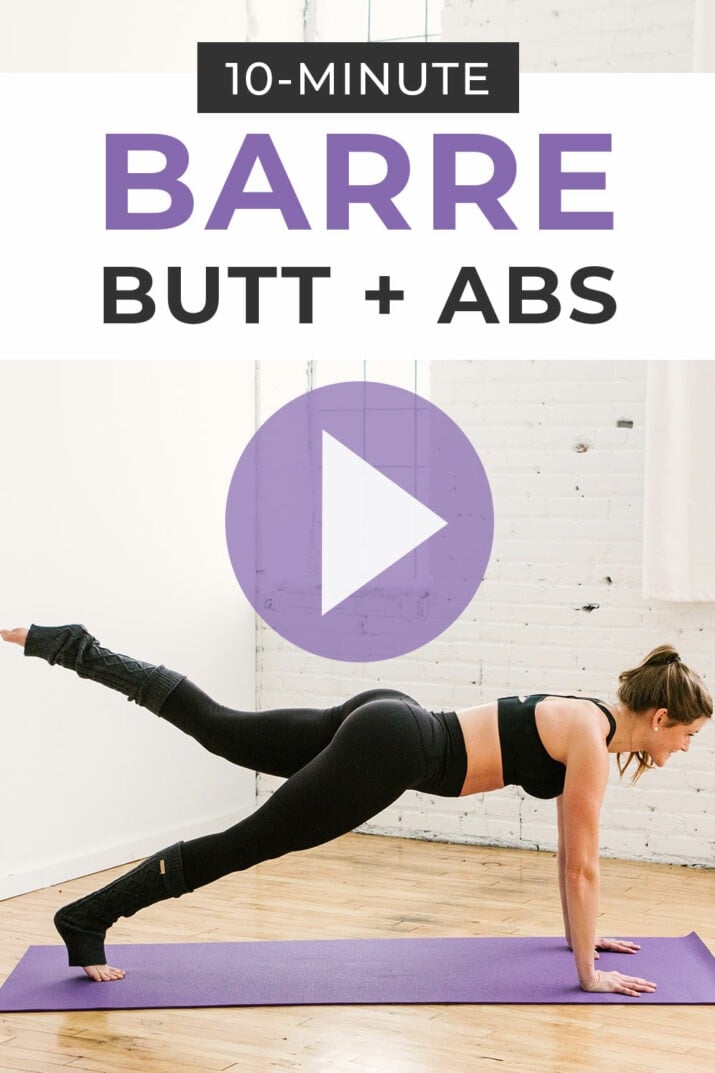10 Minute Barre Core Workout Video Nourish Move Love