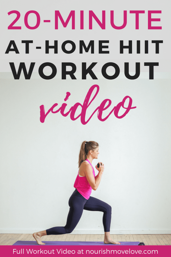 20 Minute At-Home HIIT Workout Video for Women | Nourish Move Love 20 Minute At-Home HIIT Workout Video for Women | Nourish Move Love