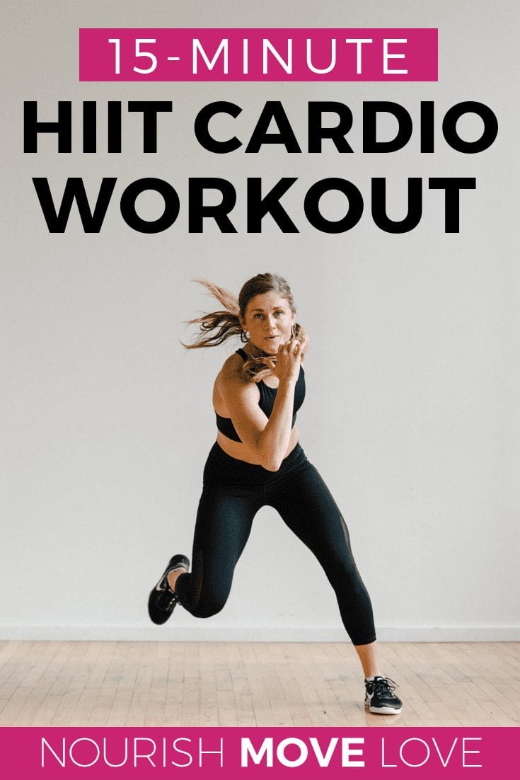 15 Minute Hiit Cardio Pin 1 Nourish Move Love