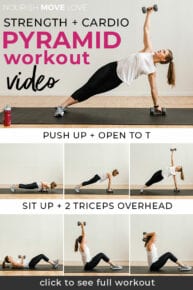 30-Minute Pyramid Workout At Home | Nourish Move Love