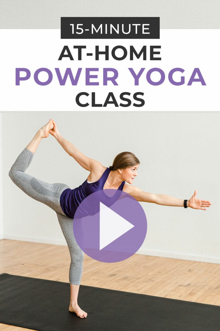 15-Minute Power Yoga At Home (Video) | Nourish Move Love