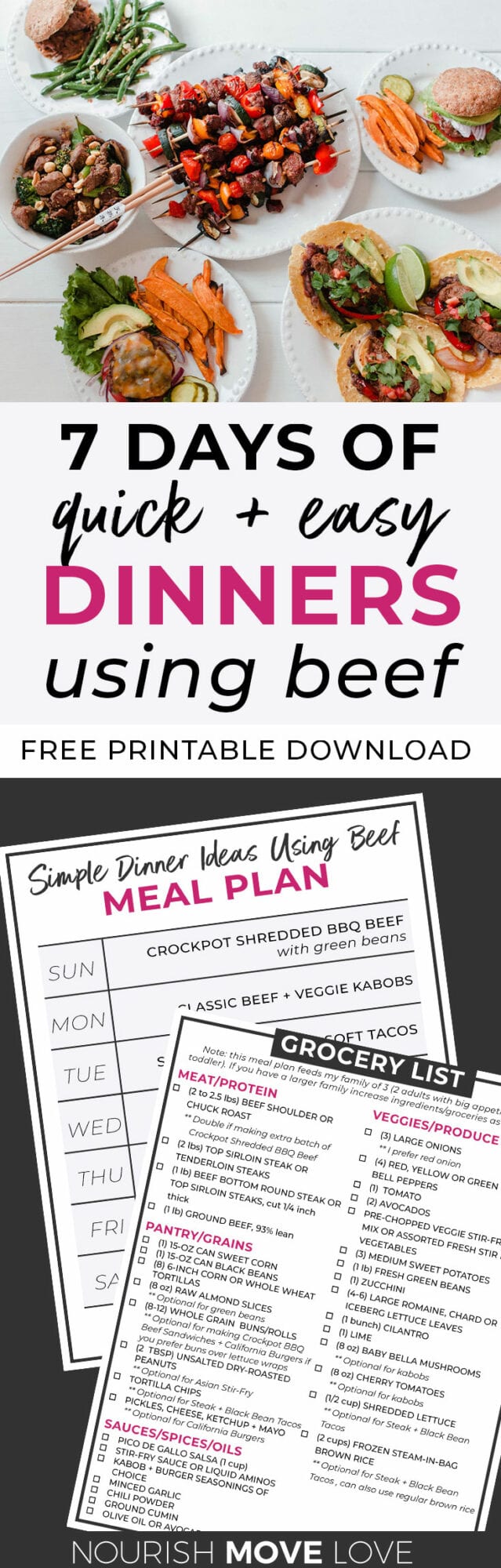 5 Simple Dinner Ideas Using Beef | Nourish Move Love