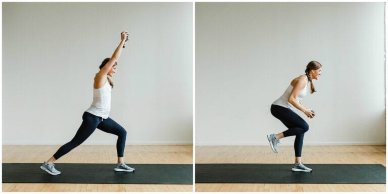 knee drives exercise | low impact cardio - Nourish, Move, Love