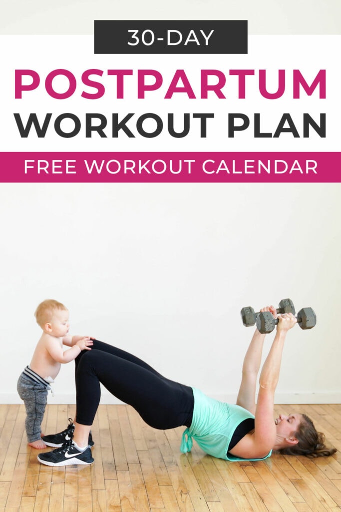 Postpartum Workout Plan 30 Day Calendar Nourish Move Love Postpartum Workout Plan 30 Day Calendar Nourish Move Love