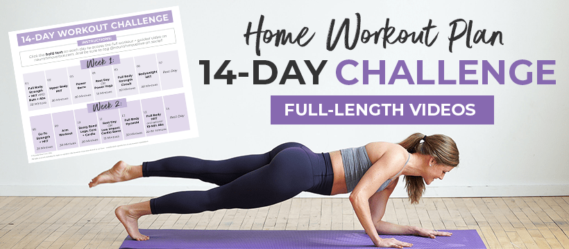 14 Day Home Workout Challenge Nourish Move Love