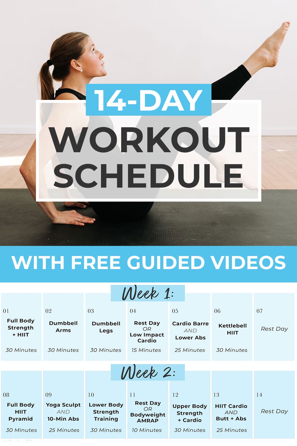 14-Day Workout Challenge (Free PDF) | Nourish Move Love