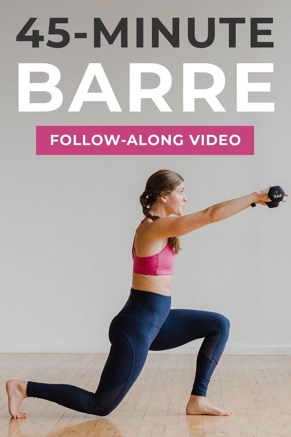 45-Minute Cardio Barre Workout (Video) | Nourish Move Love