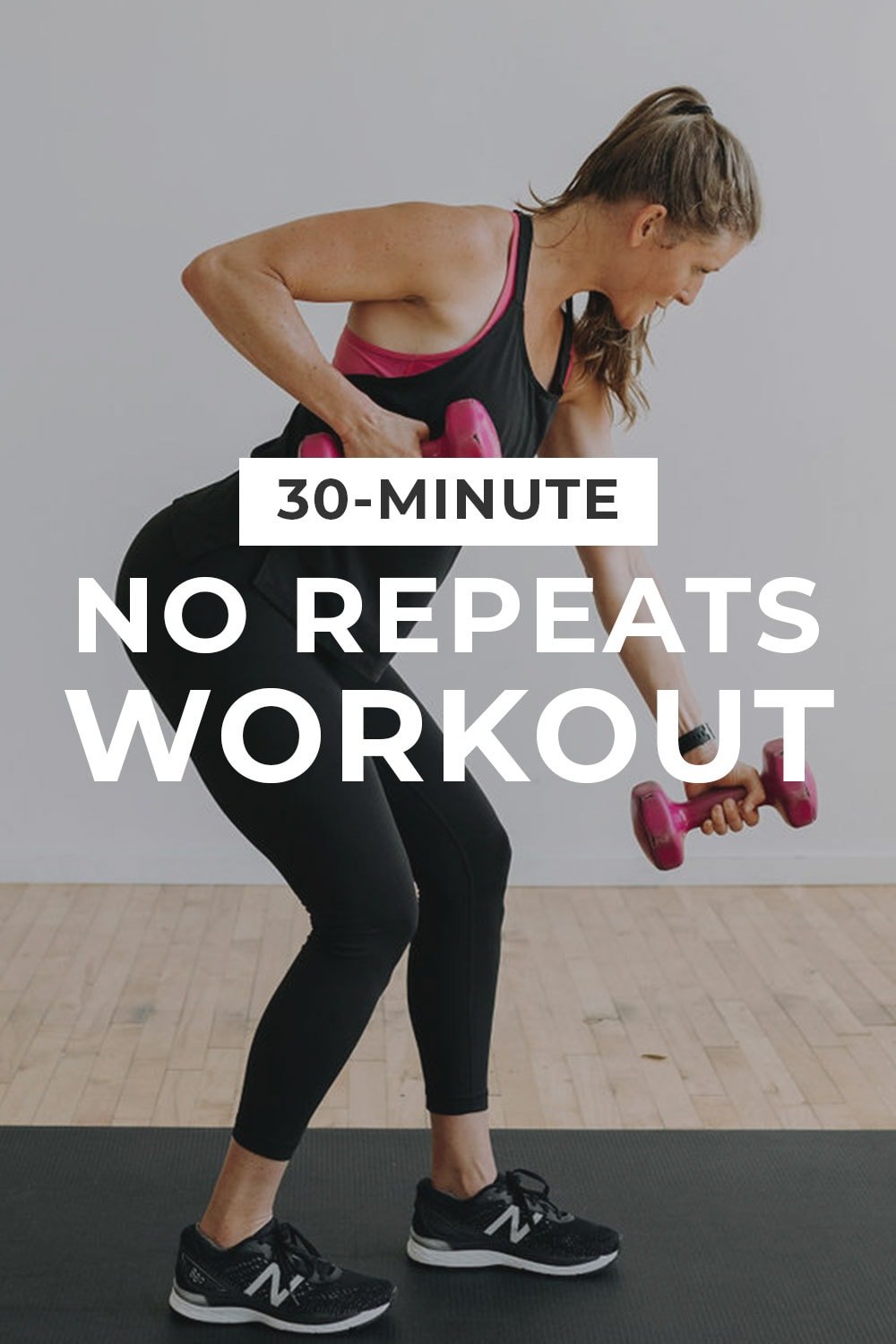 30-Minute HIIT Workout (No Repeats) | Nourish Move Love