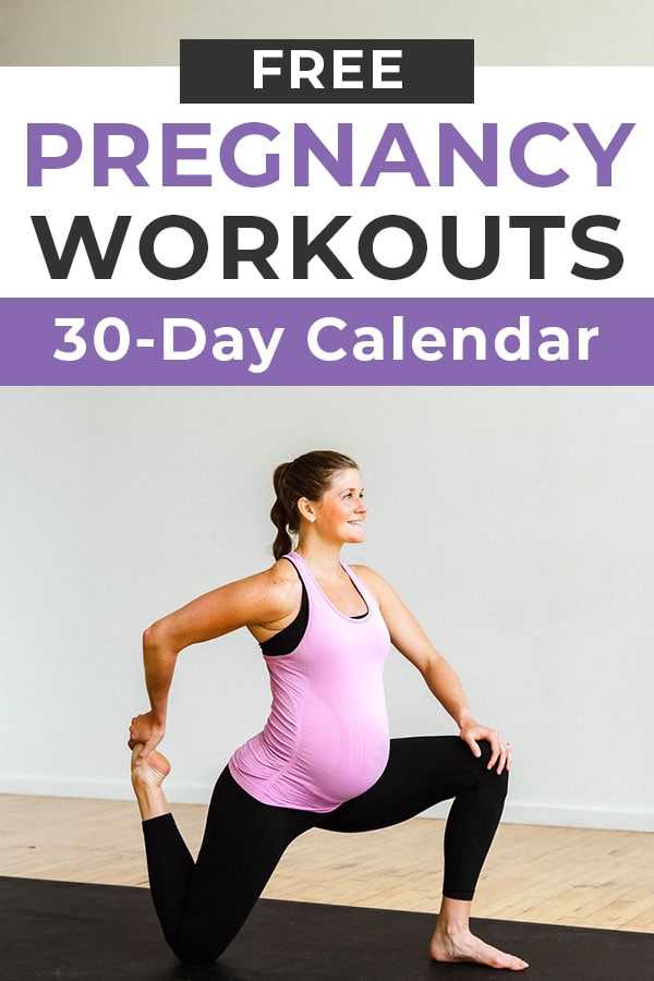 Free Pregnancy Workout Plan by Trimester Nourish Move Love