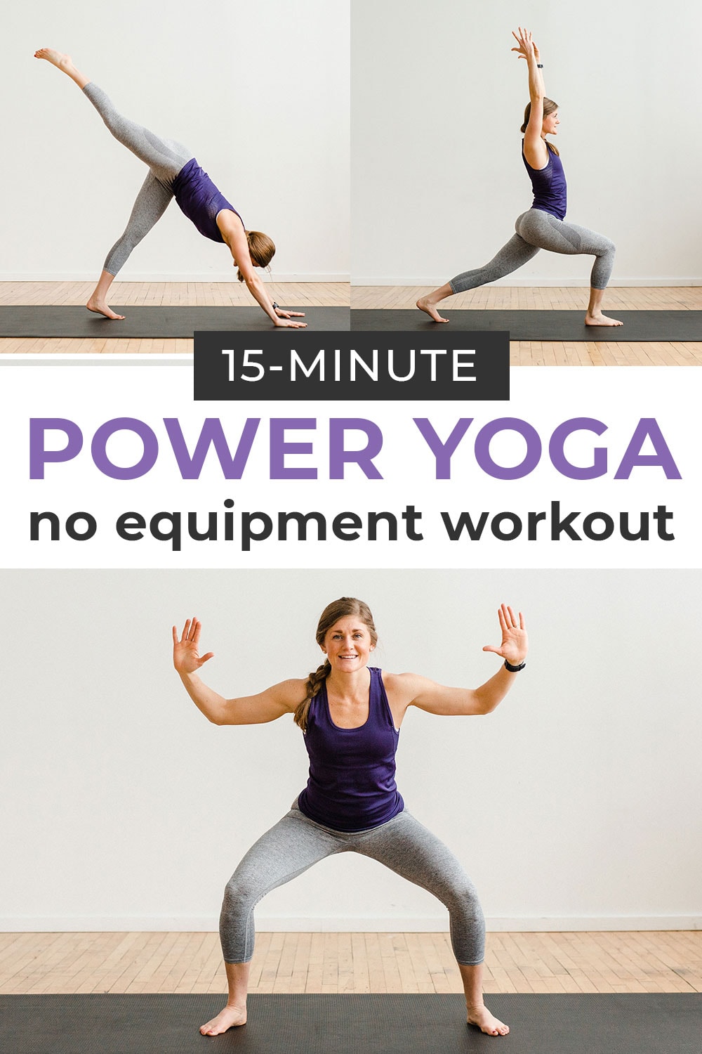 15-Minute Power Yoga At Home (Video) | Nourish Move Love