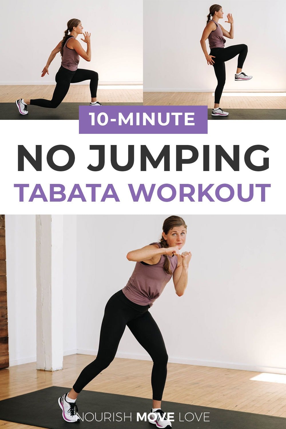 10-Minute Cardio Kickboxing Tabata Workout | Nourish Move Love