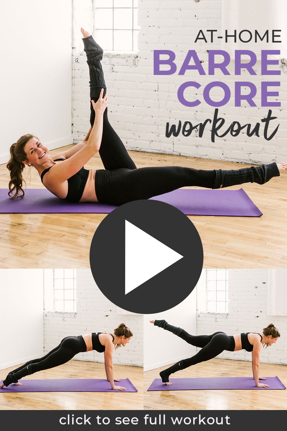 10-Minute Barre Core Workout (Video) | Nourish Move Love