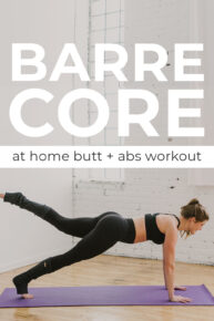 10-Minute Barre Core Workout (Mat Ab Workout) | Nourish Move Love