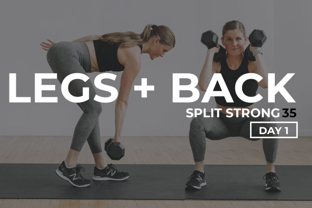 Legs and Back Dumbbell Workout At Home (Video) | Nourish Move Love