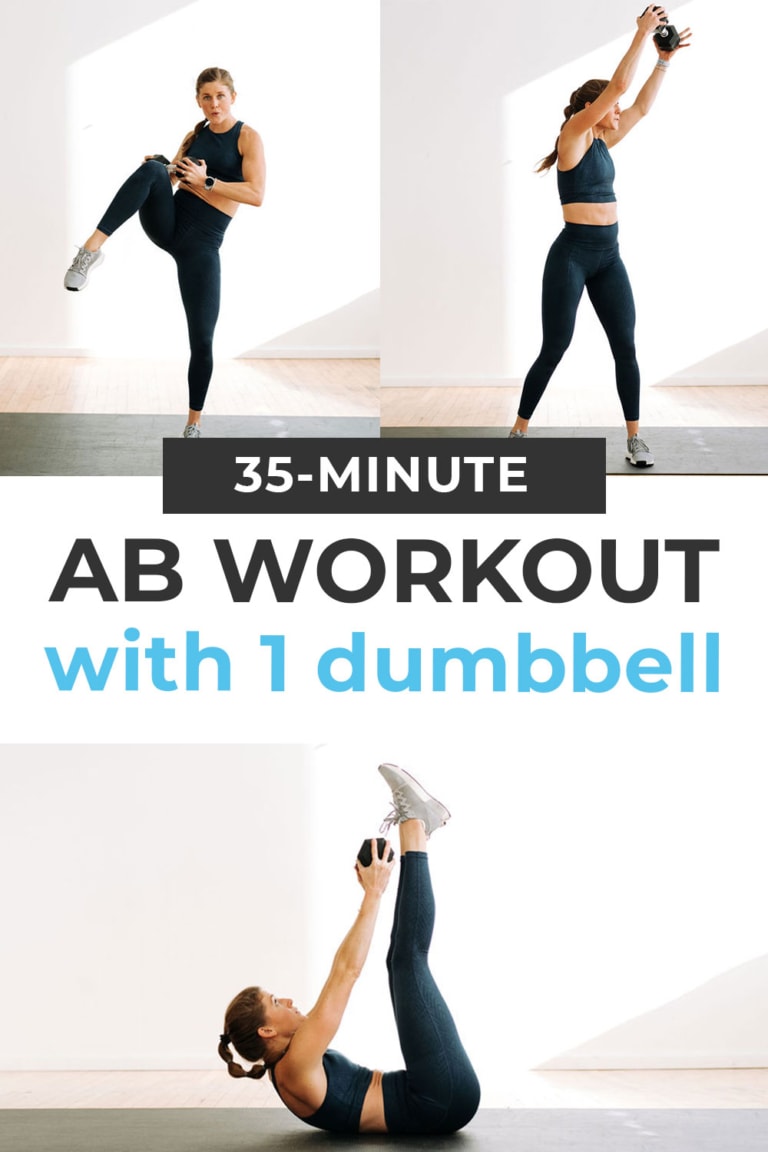 Cardio and Ab Workout with Weights (Video) | Nourish Move Love