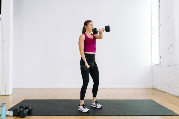 35-Minute Legs and Chest Workout (Video) | Nourish Move Love