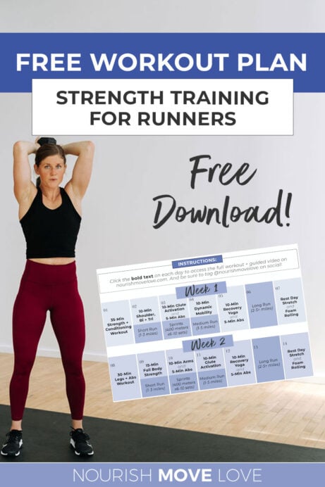 FREE 2-Week Strength + Running Workout Plan | Nourish Move Love