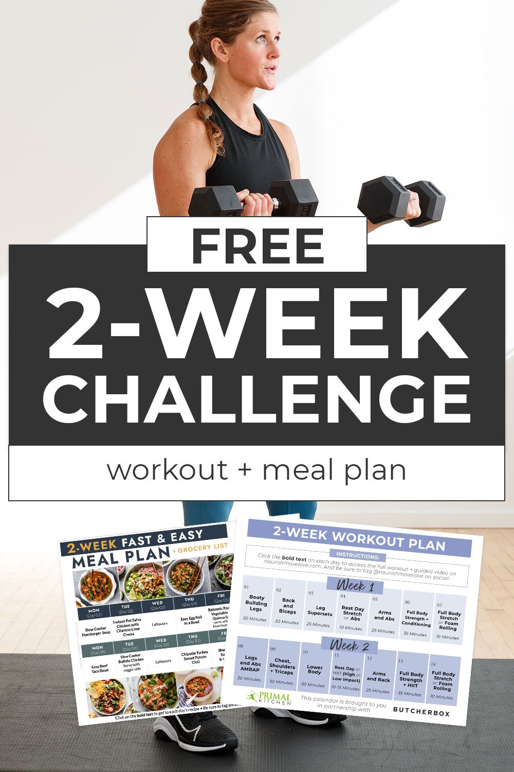 14-Day Workout Plan (30 Minute Workout Video) | Nourish Move Love