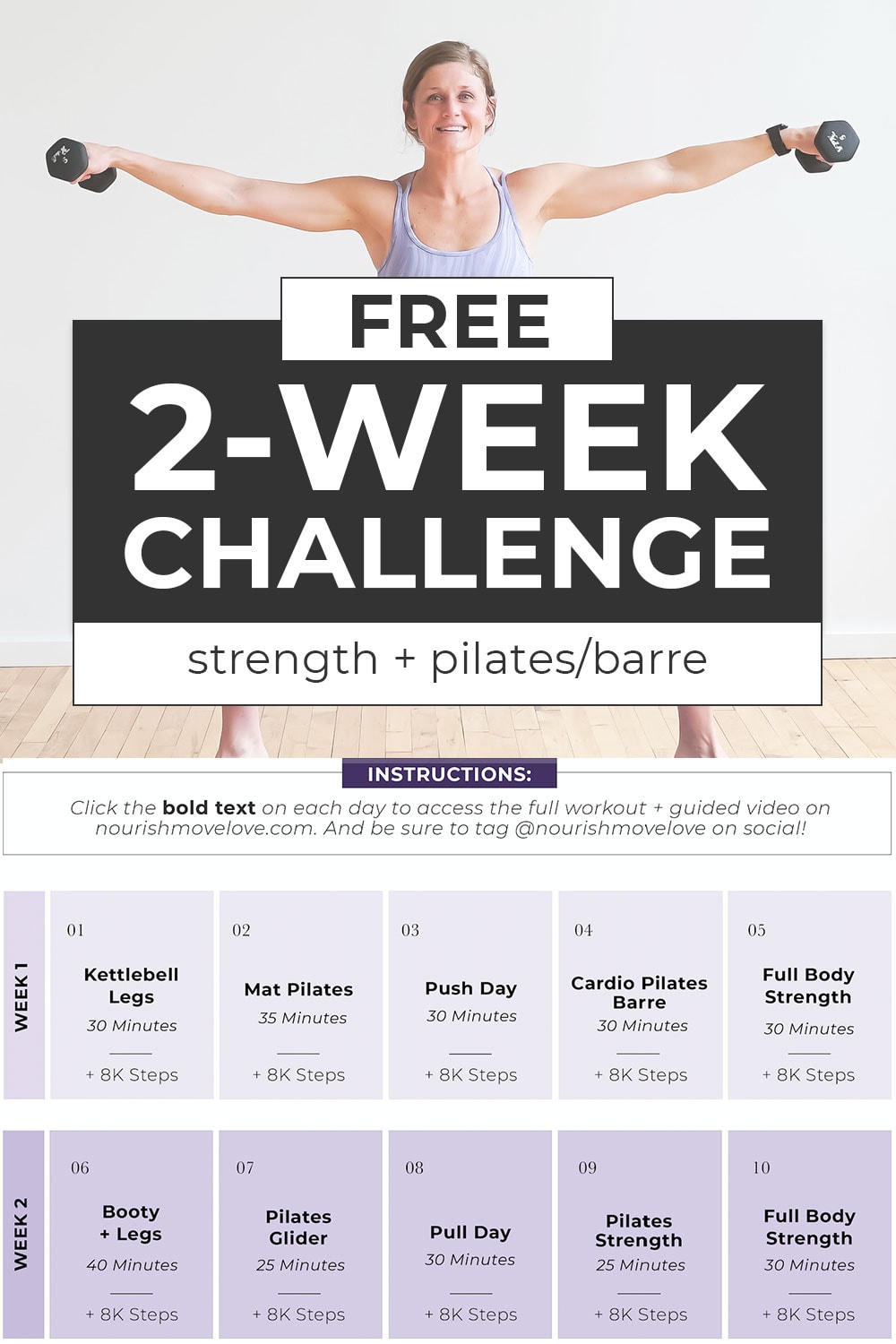 “3-2-8” Workout Plan (Pilates/Barre + Strength)