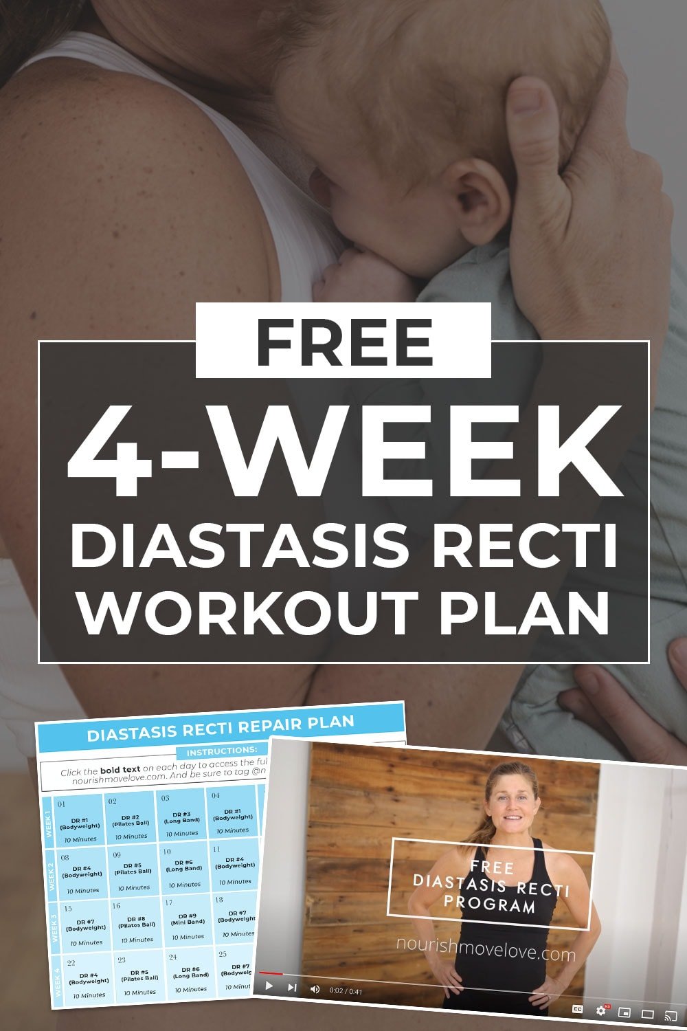 28-Day Exercise Plan for Diastasis Recti | Nourish Move Love
