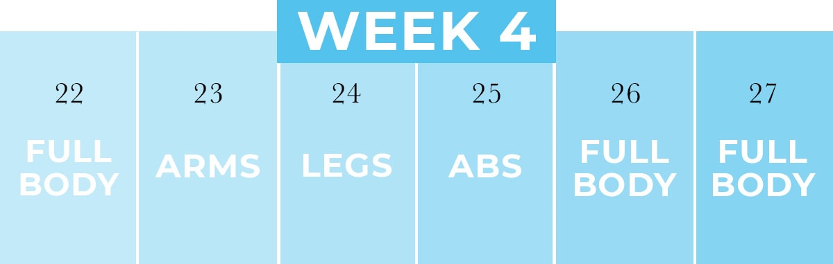 4-Week Workout Plan PDF (with Meal Plan!) | Nourish Move Love