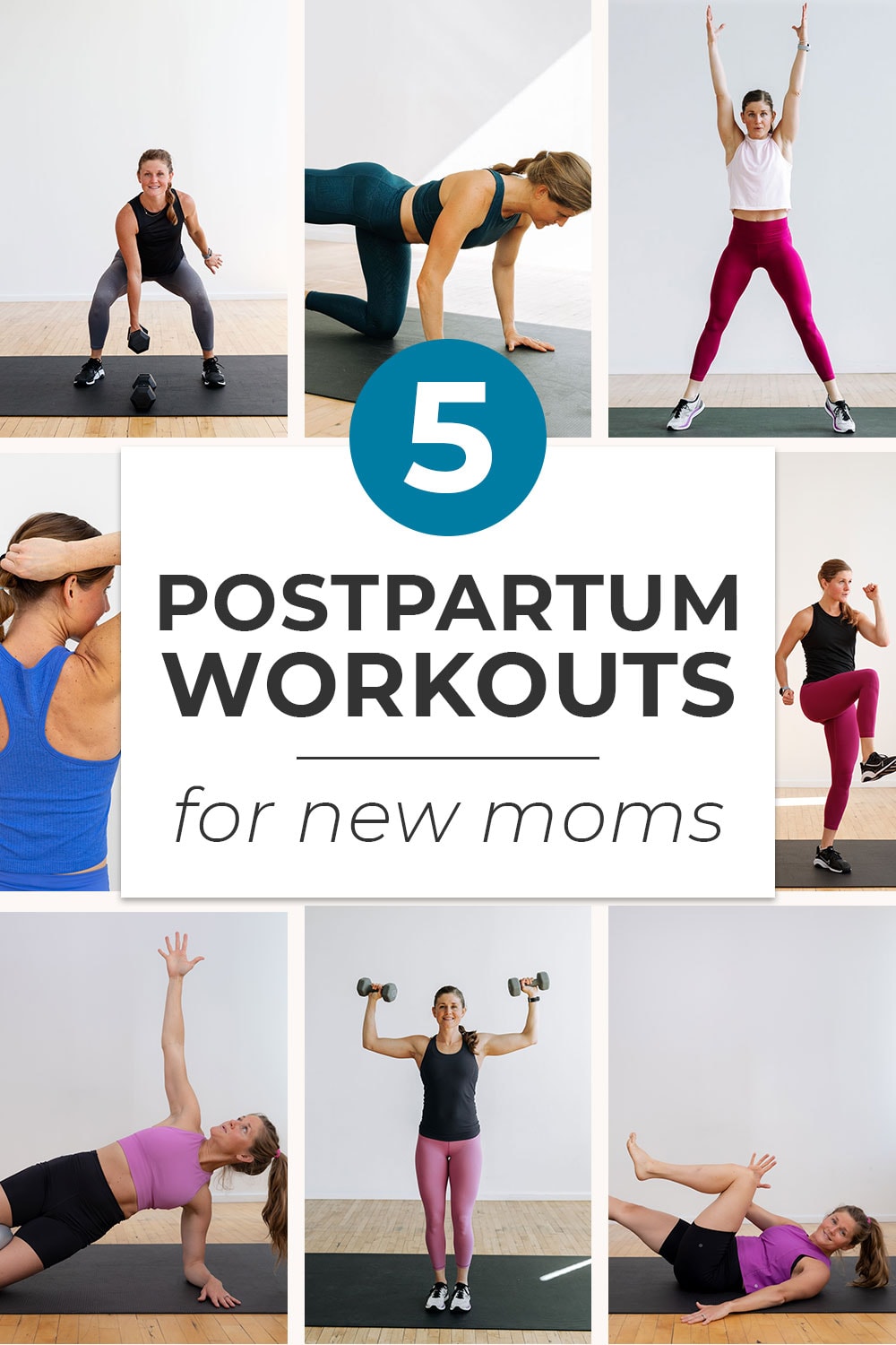 5 Best Postpartum Workouts (Videos) | Nourish Move Love