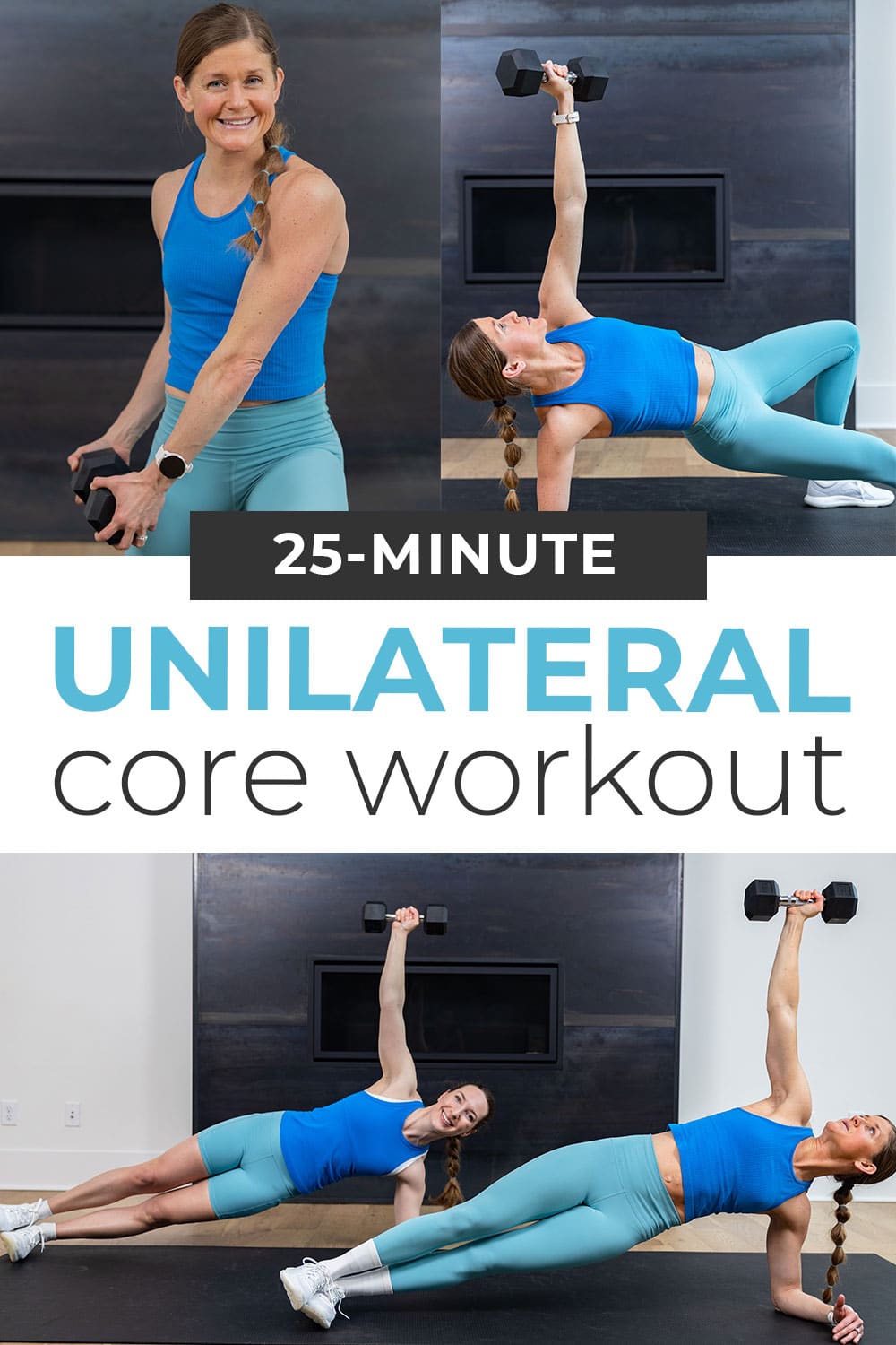 25-Minute Unilateral Core Workout (Video) | Nourish Move Love