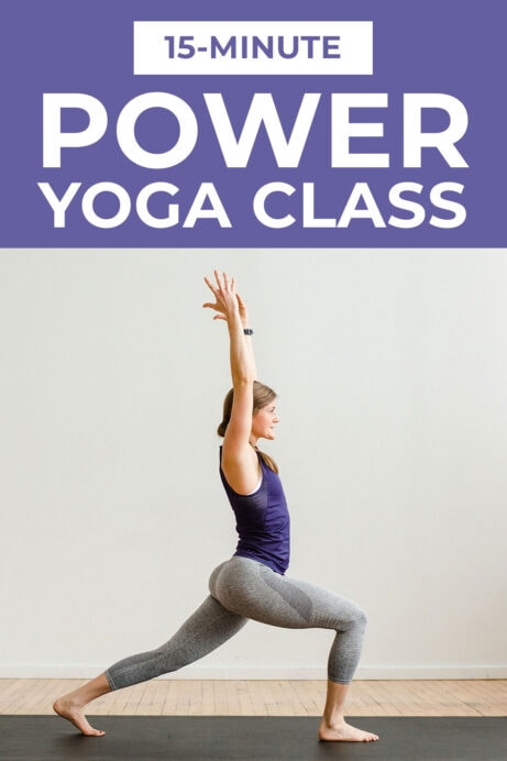 15-Minute Power Yoga At Home (Video) | Nourish Move Love