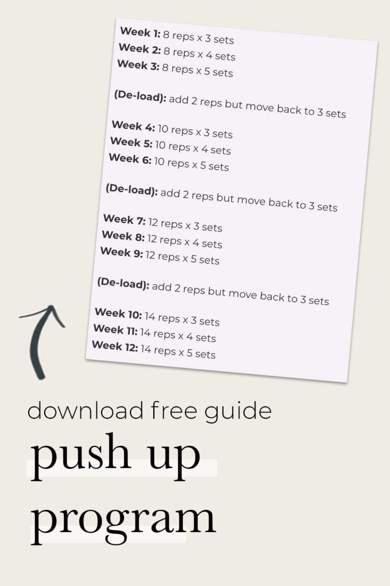 Push-Up Progression (12 Week Guide)