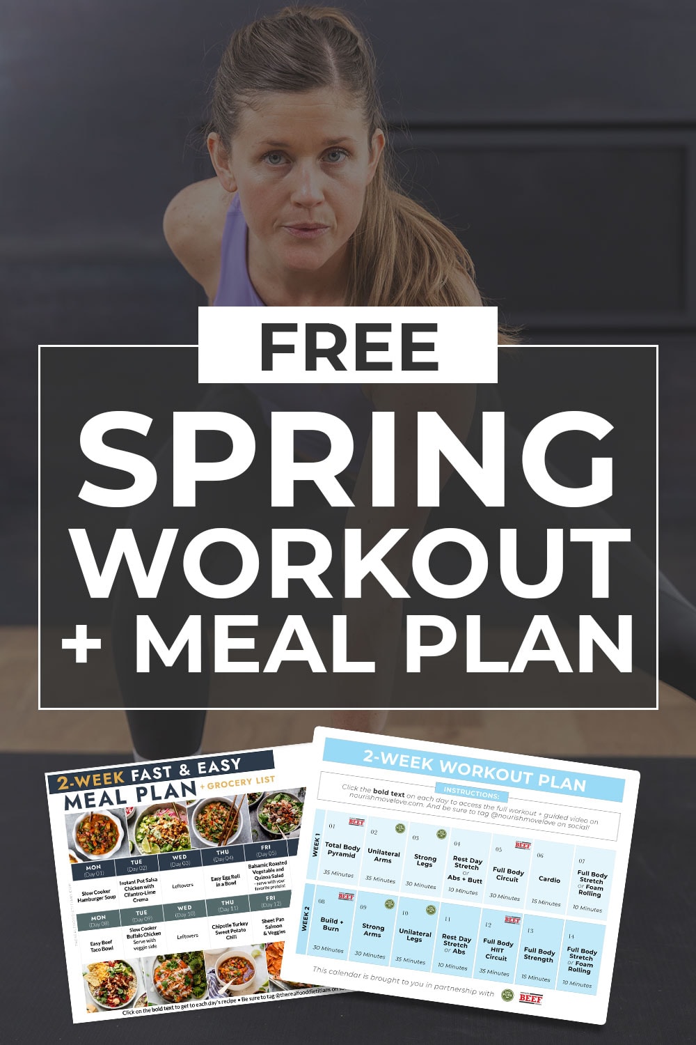 14-Day Workout Plan + Meal Plan (Free PDF) | Nourish Move Love