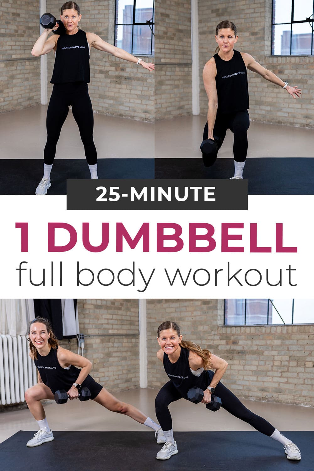 25-Minute Single Dumbbell Workout (Video) | Nourish Move Love