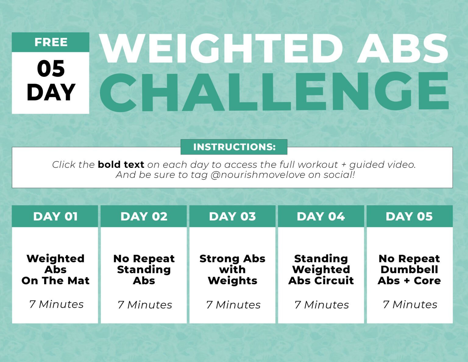 5 Best Ab Workouts with Weights + 5-Day Ab Challenge | NML