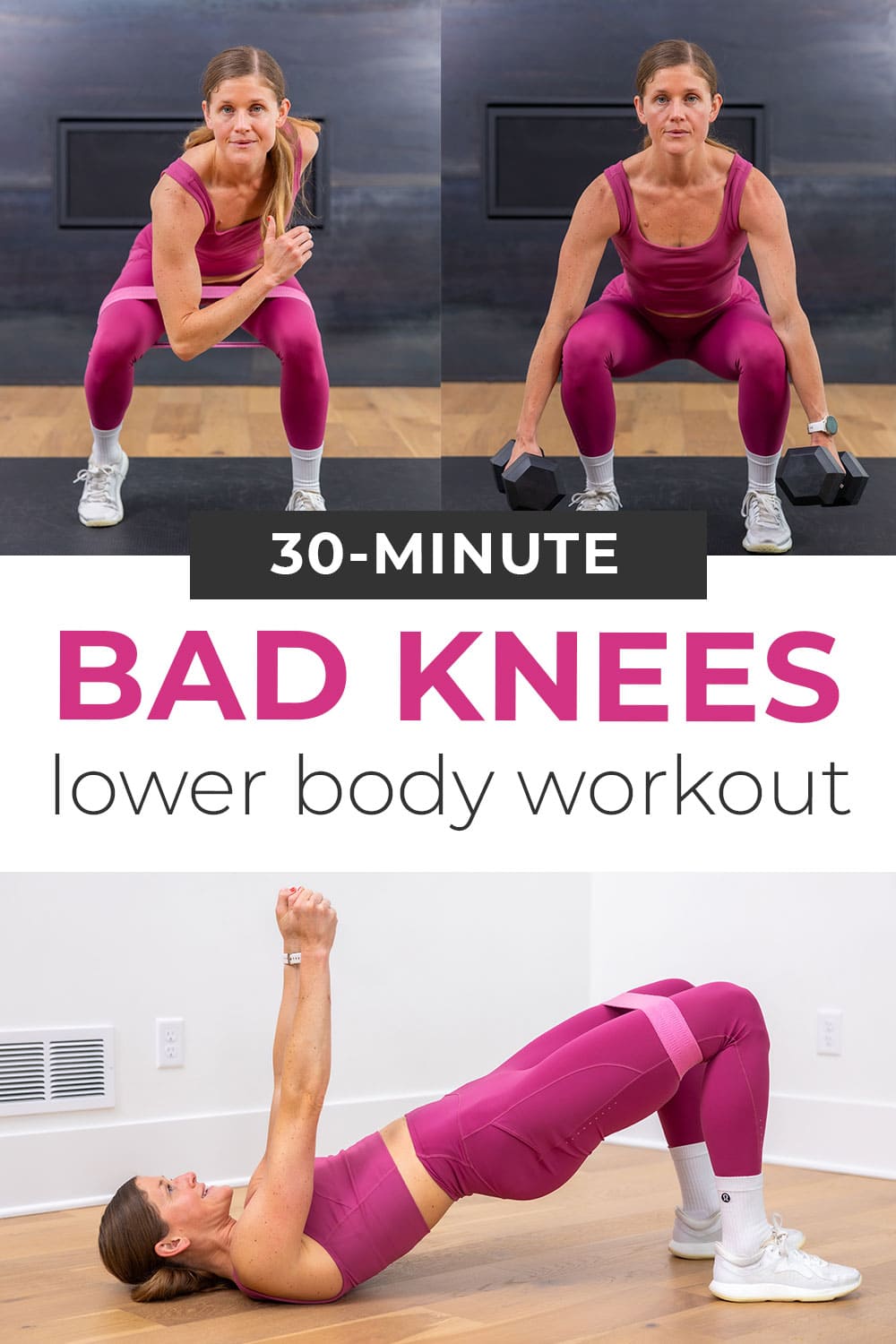 30-Minute Leg Workout for Bad Knees (No Lunges/Jumping) | NML