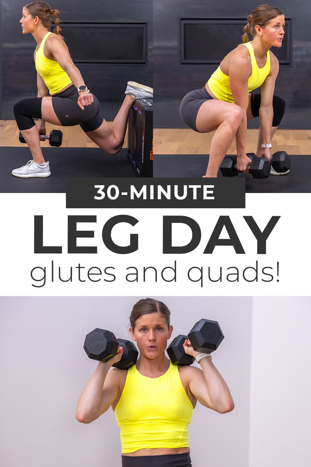30-Minute Quad and Glute Workout (Video) | Nourish Move Love