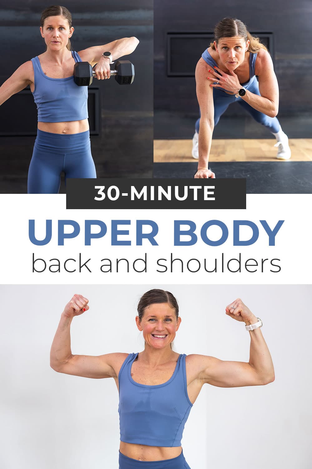 30-Minute Back + Shoulder Workout (Video) | Nourish Move Love