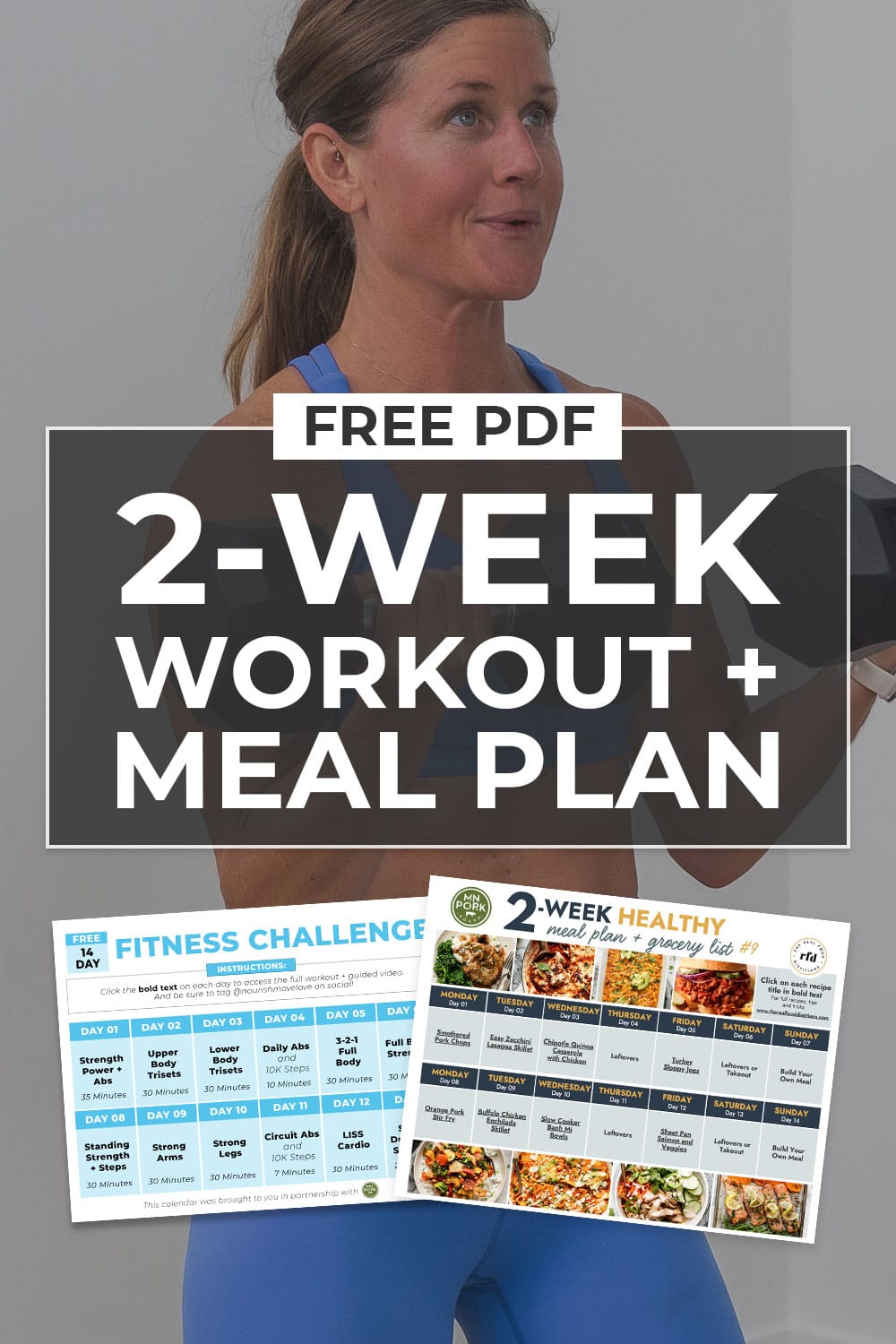 2-Week Workout Plan and Meal Plan (PDF) | Nourish Move Love