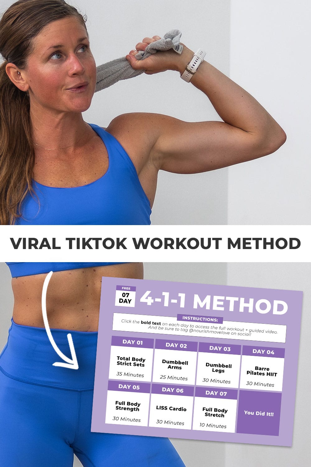 4-1-1 Method Workout Plan (Free PDF) | Nourish Move Love