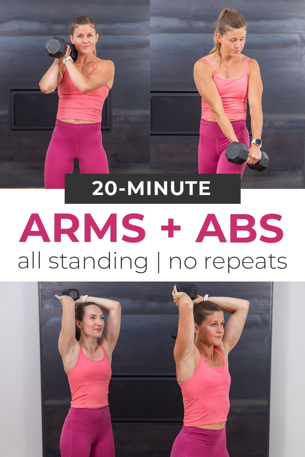 20-Minute Ab and Arm Day Workout (Video) | Nourish Move Love