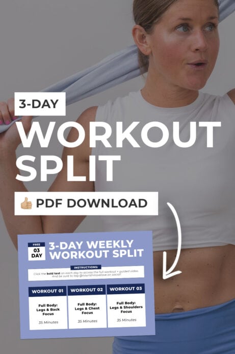 3-Day Workout Split (PDF Guide) | Nourish Move Love