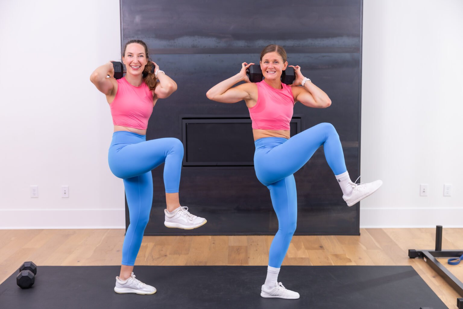 At Home Ab Workout with Dumbbells (All Standing) | NML