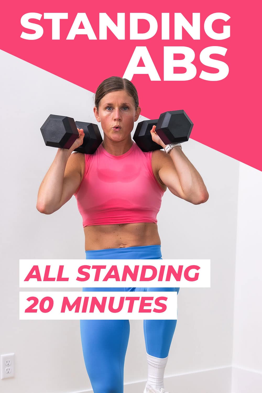 At Home Ab Workout with Dumbbells (All Standing) | NML
