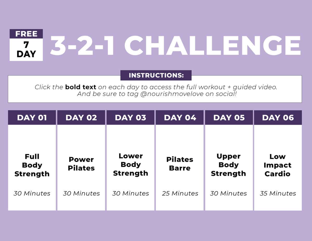TikTok's 3-2-1 Method Workout (Free PDF) | Nourish Move Love
