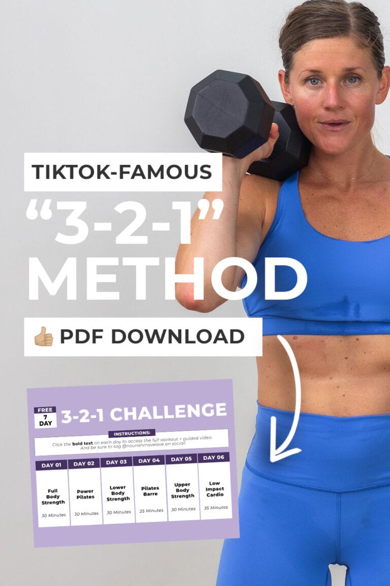 TikTok's 3-2-1 Method Workout (Free PDF) | Nourish Move Love