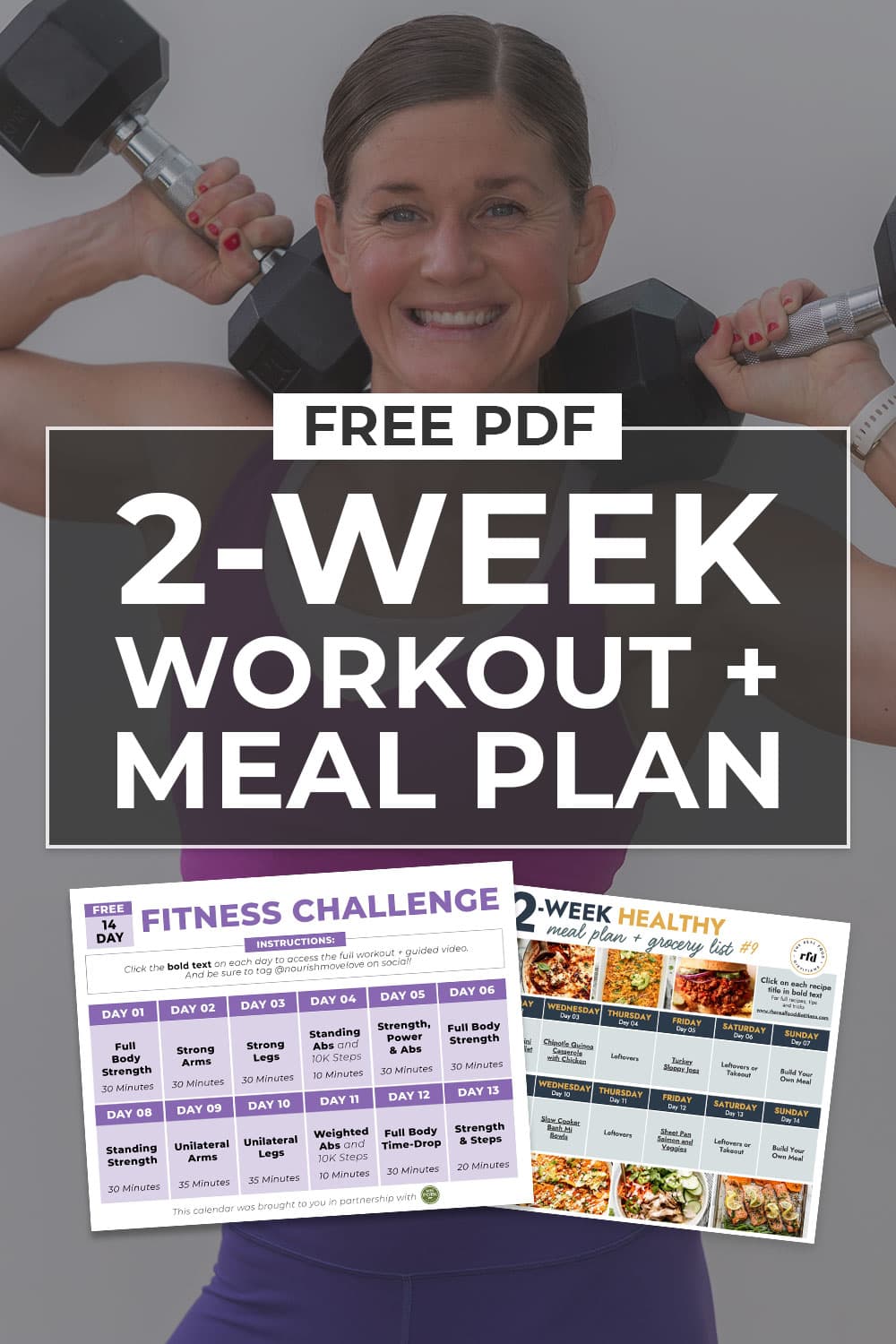 2-Week Fitness Plan and Meal Plan (PDF) | Nourish Move Love