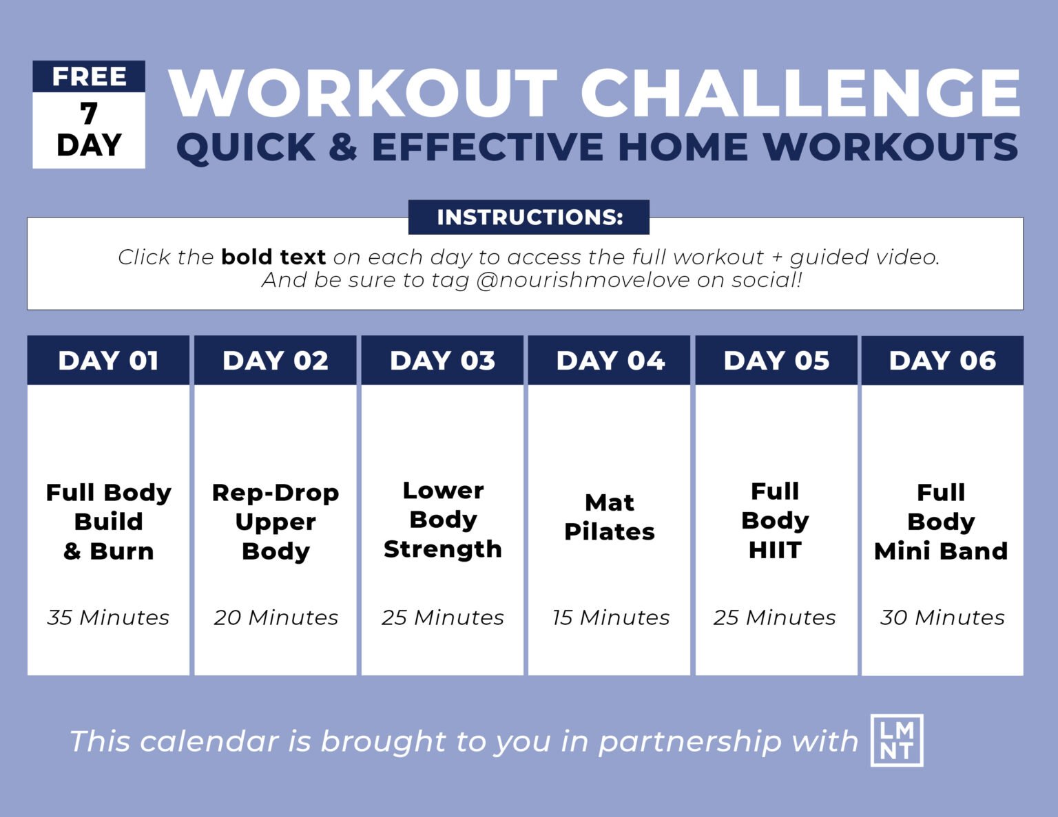Weekly Workout Schedule for Women