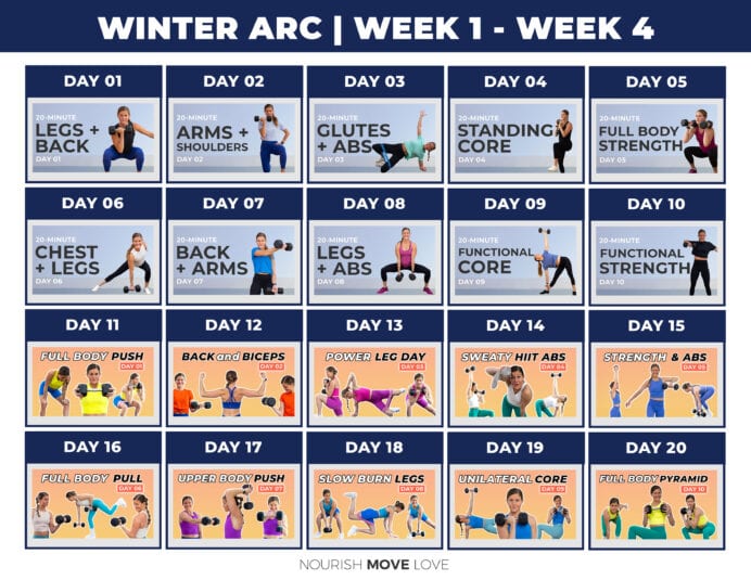 Great Lock In/Winter Arc Rules 2025 (PDF Workout Plan)