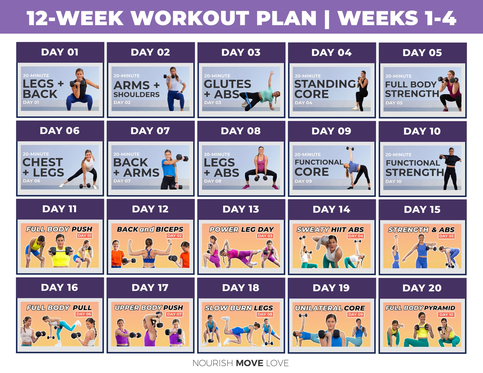 12-Week Workout Program (PDF Download)